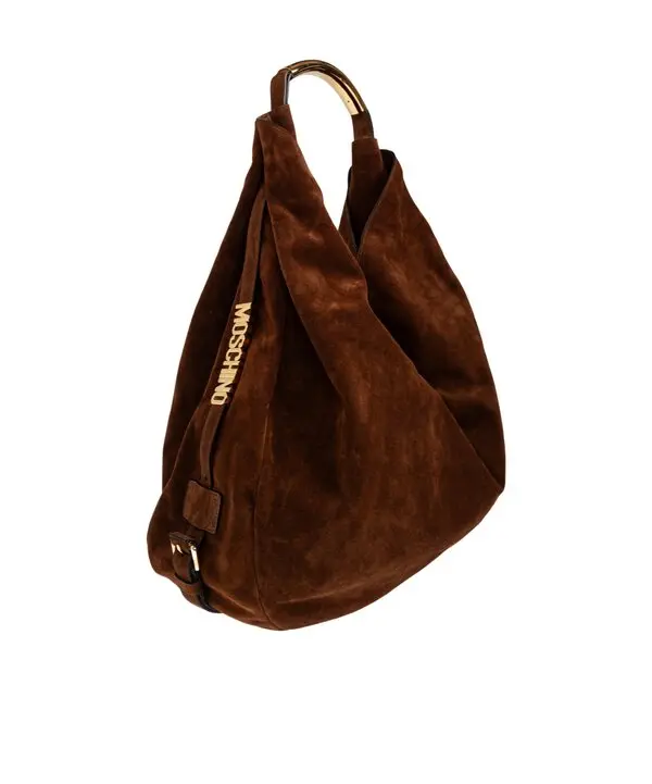 Moschino Suede Shoulder Bag