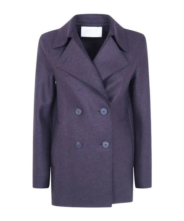 Harris Wharf London Double-breasted Cropped Coat