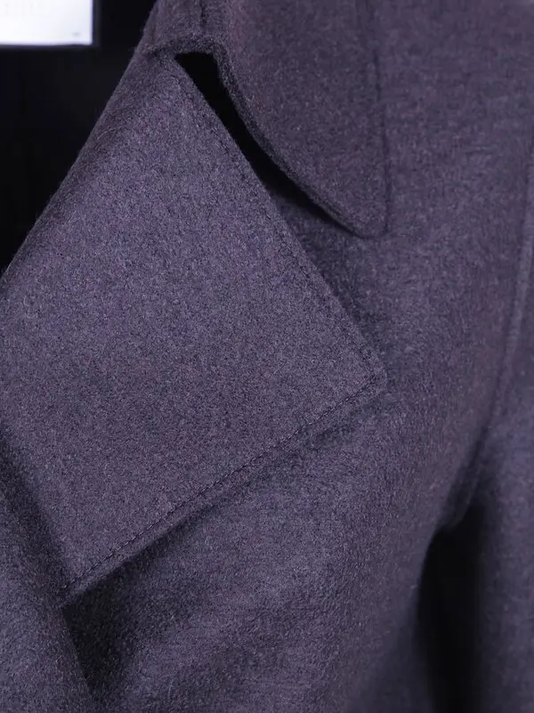 Harris Wharf London Double-breasted Cropped Coat
