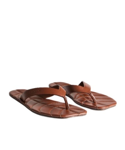 J.W.ANDERSON Leather Leaf Slides