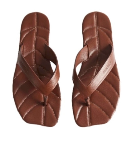 J.W.ANDERSON Leather Leaf Slides