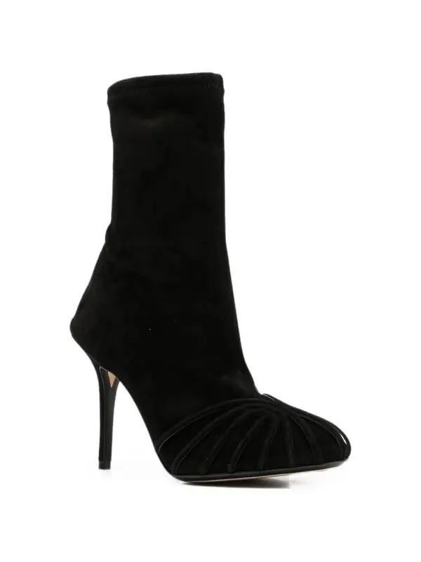 ALEVI MILANO Round-toe High-heeled Ankle Boots