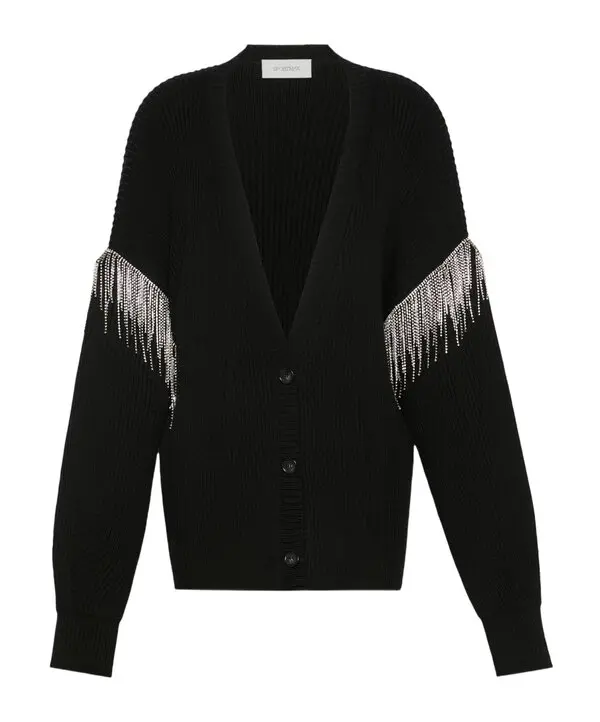 Sportmax Oversized Pure Wool Cardigan - Black