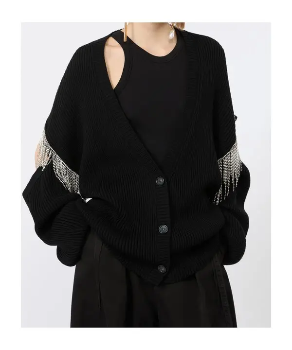 Sportmax Oversized Pure Wool Cardigan