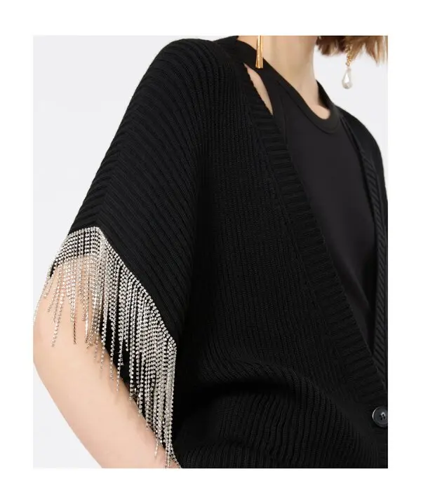 Sportmax Oversized Pure Wool Cardigan