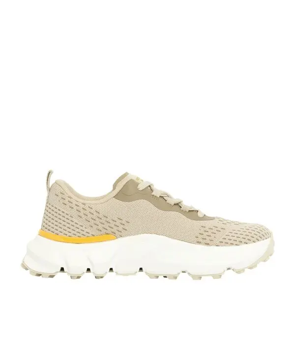 Max Mara Lace-up Sneakers With Perforated Details - Nude