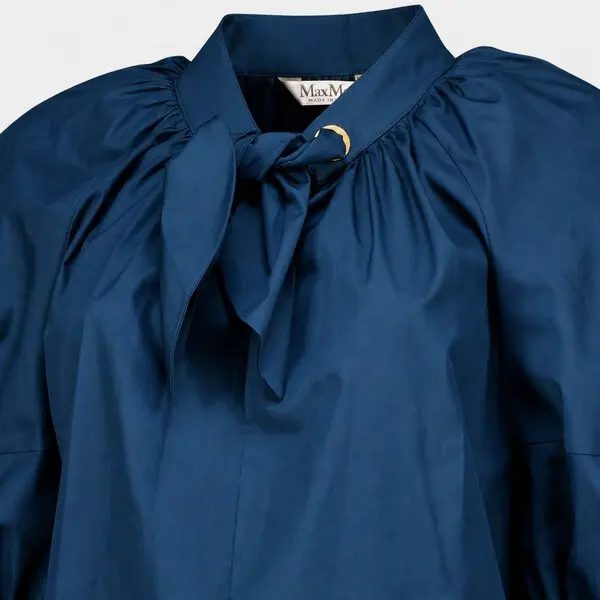 Max Mara Gathered Poplin Shirt Dress