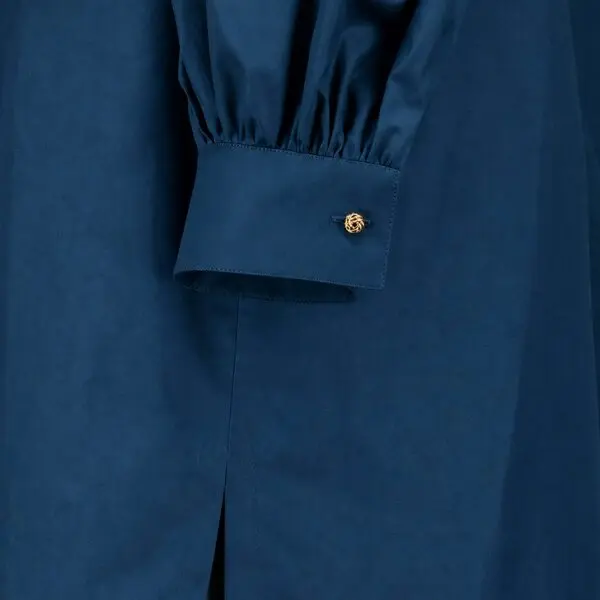 Max Mara Gathered Poplin Shirt Dress