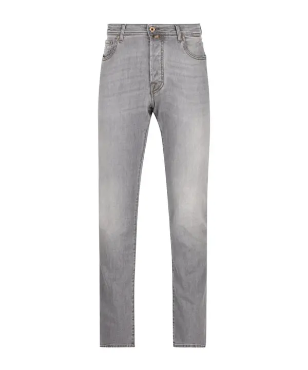 Jacob Cohen Faded Straight-leg Jeans - Gray