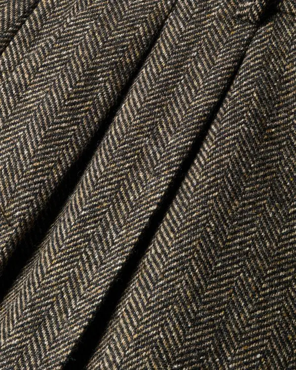 Saint Laurent Herringbone Wool Wide-leg Pants