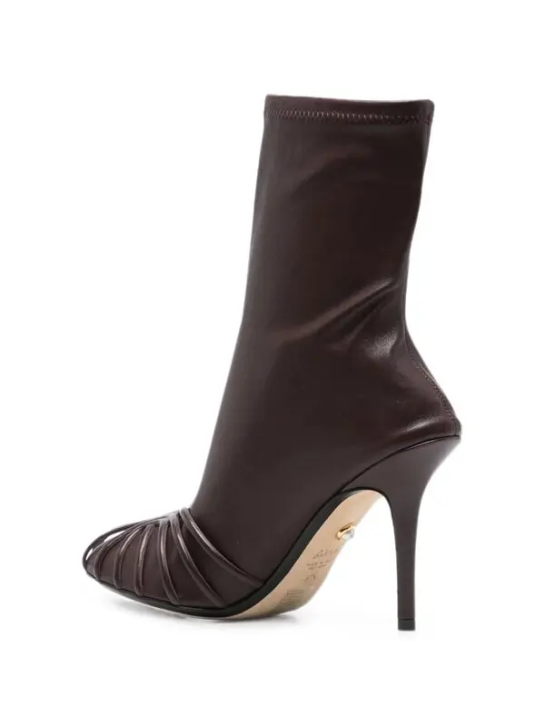 ALEVI MILANO Round Toe High-heeled Ankle Boots