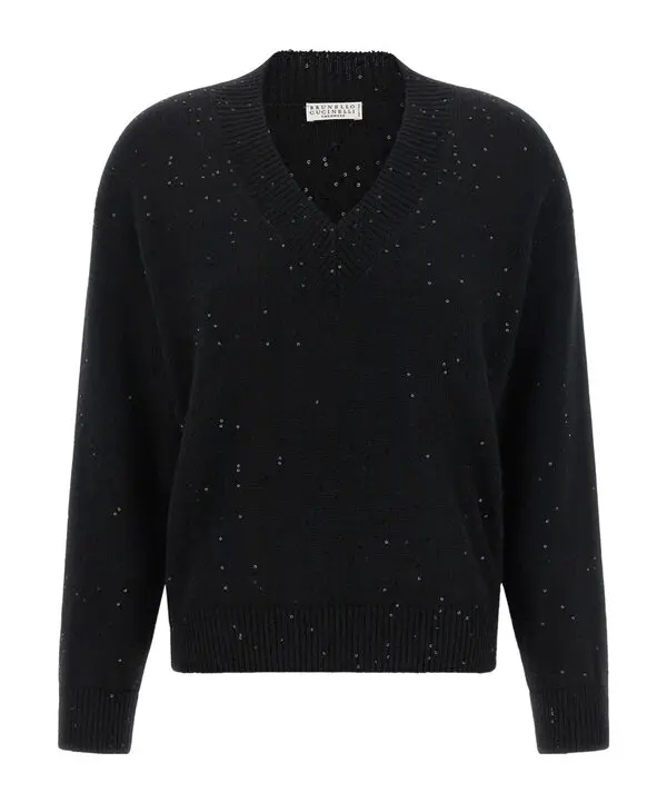 Brunello Cucinelli Long-sleeved Knitwear - Black
