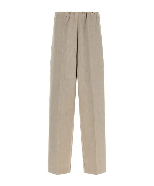 Fabiana Filippi Elastic-waist Casual Trousers - Beige