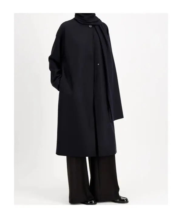 Harris Wharf London Cashmere Blend Scarf Coat
