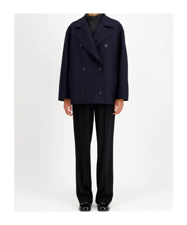Harris Wharf London Oversized Peacoat Pressed Wool