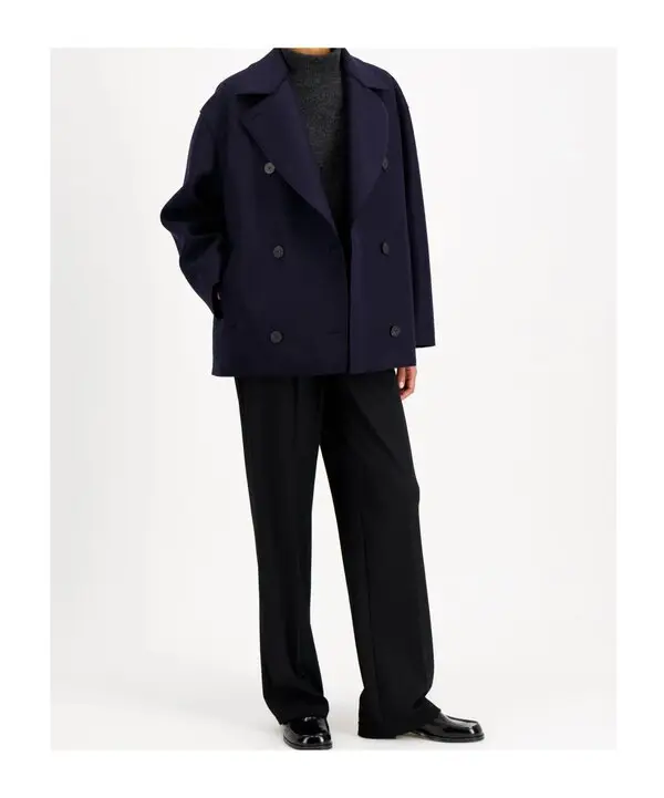 Harris Wharf London Oversized Peacoat Pressed Wool