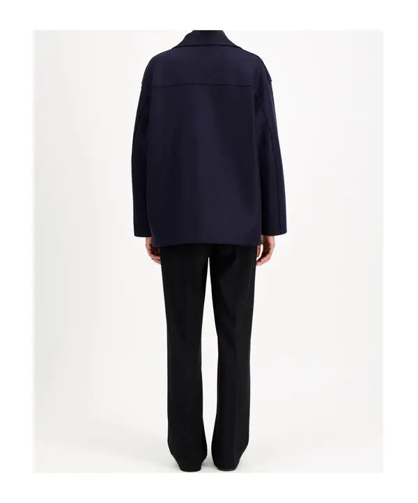 Harris Wharf London Oversized Peacoat Pressed Wool