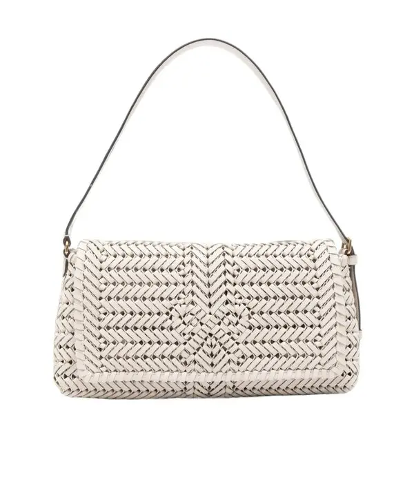 ANYA HINDMARCH Woven Shoulder Bag - Chalk