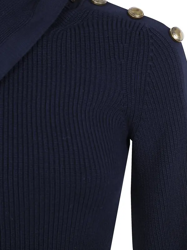 Elisabetta Franchi Gem-button Knit Pullover