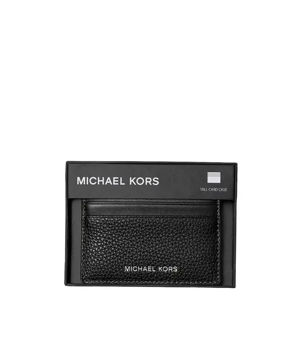Michael Kors Cooper Pebbled Leather Tall Card Case