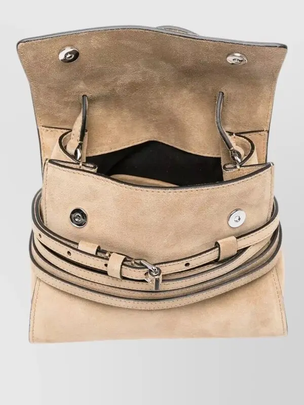 Moschino Belt-detail Mini Bag - Beige