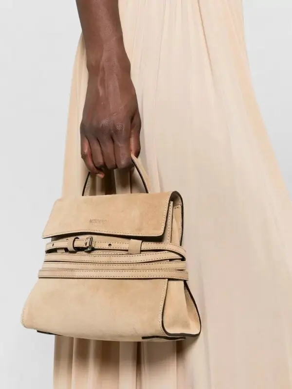 Moschino Belt-detail Mini Bag - Beige