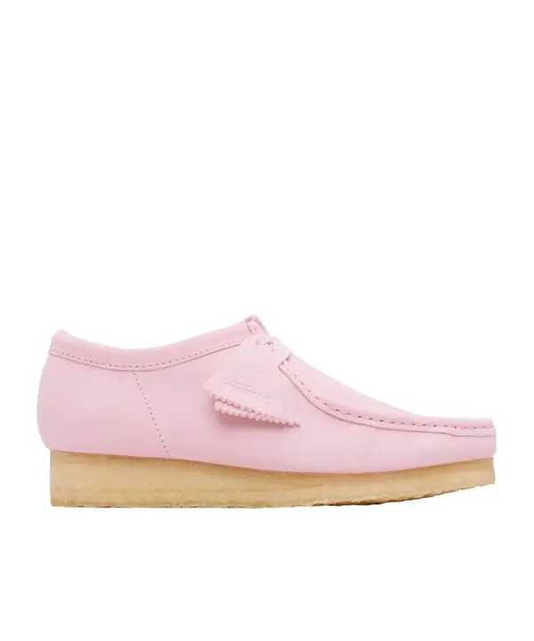 Clarks Wallabee Derby Shoes - Pink
