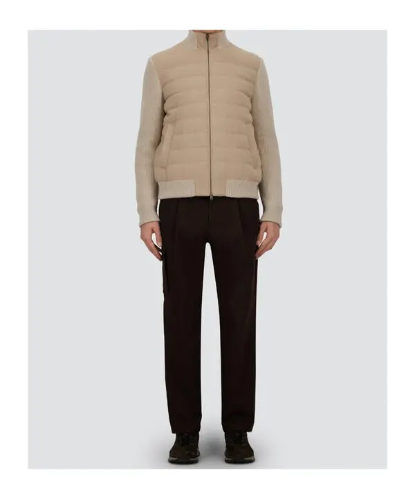 Herno Resort Jacket In Wool-blend Melange Flannel