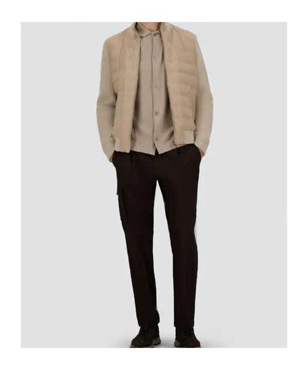 Herno Resort Jacket In Wool-blend Melange Flannel