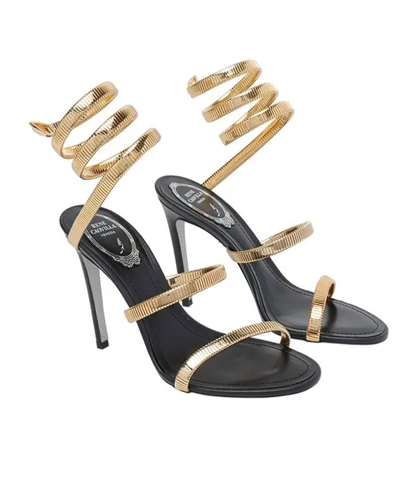 Rene Caovilla Round-toe High-heeled Sandals