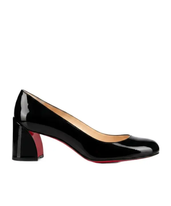 CHRISTIAN LOUBOUTIN Miss Jane Patent-leather Pumps - Black