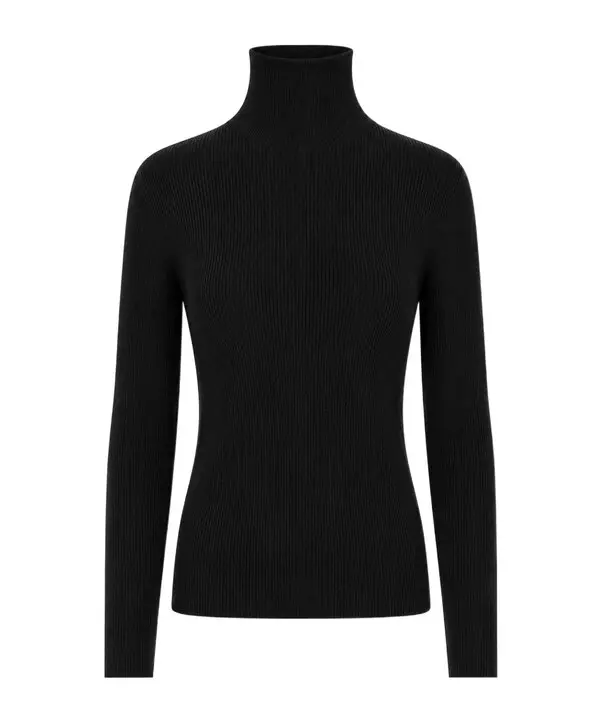 P.a.r.o.s.h High Neck Knit Top - Black