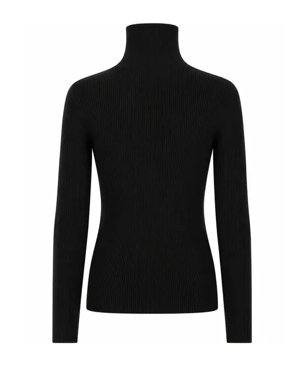 P.a.r.o.s.h High Neck Knit Top - Black