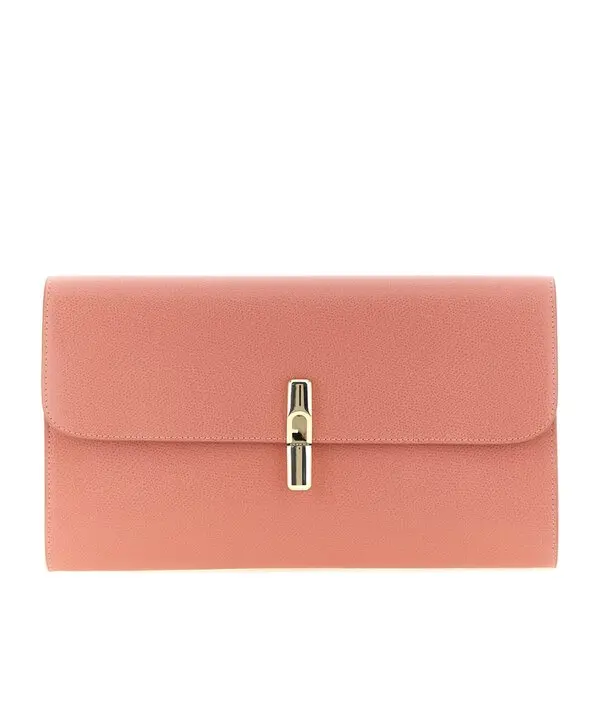 Furla Xl Continental Logo-plaque Leather Clutch Bag