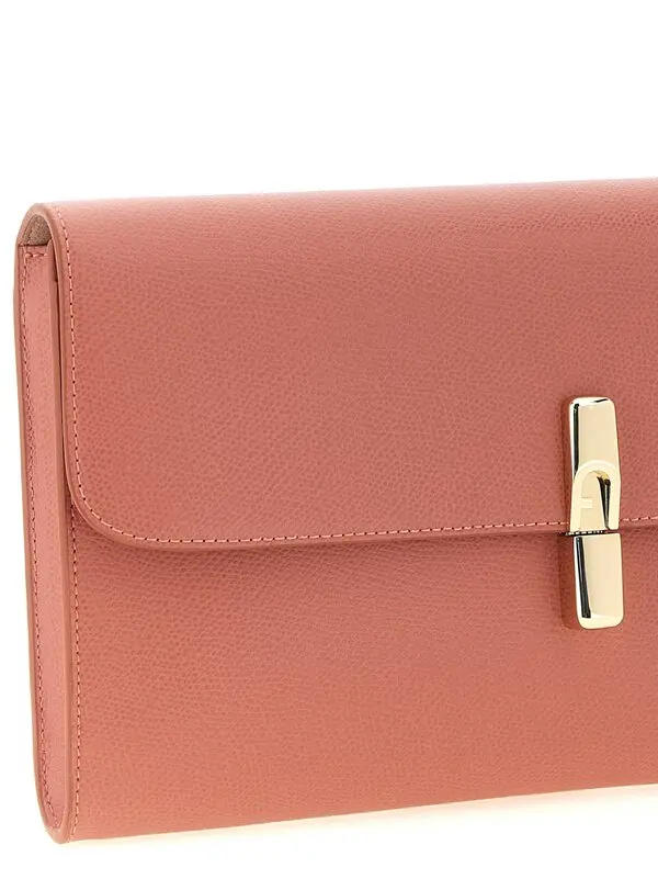 Furla Xl Continental Logo-plaque Leather Clutch Bag