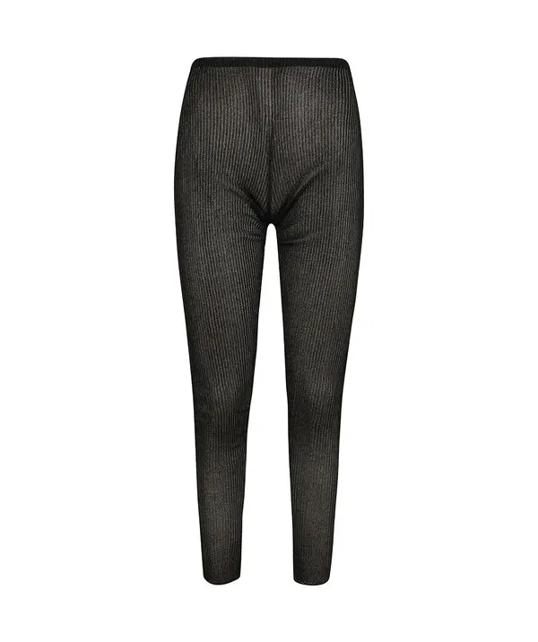 DONDUP Ribbed-knit Leggings - Black