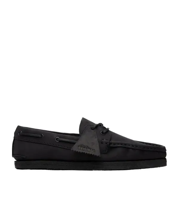 Clarks Godney Boat Shoes - Black
