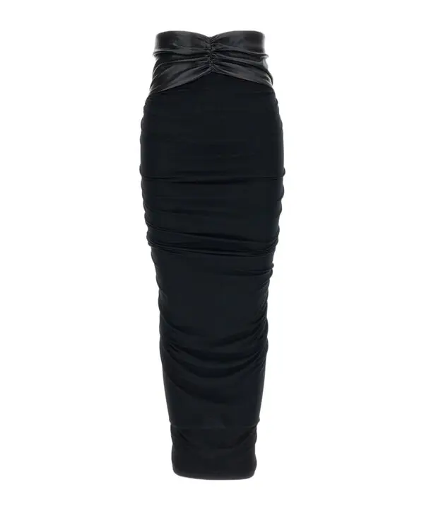 Andamane Draped Midi Skirt
