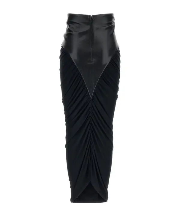 Andamane Draped Midi Skirt