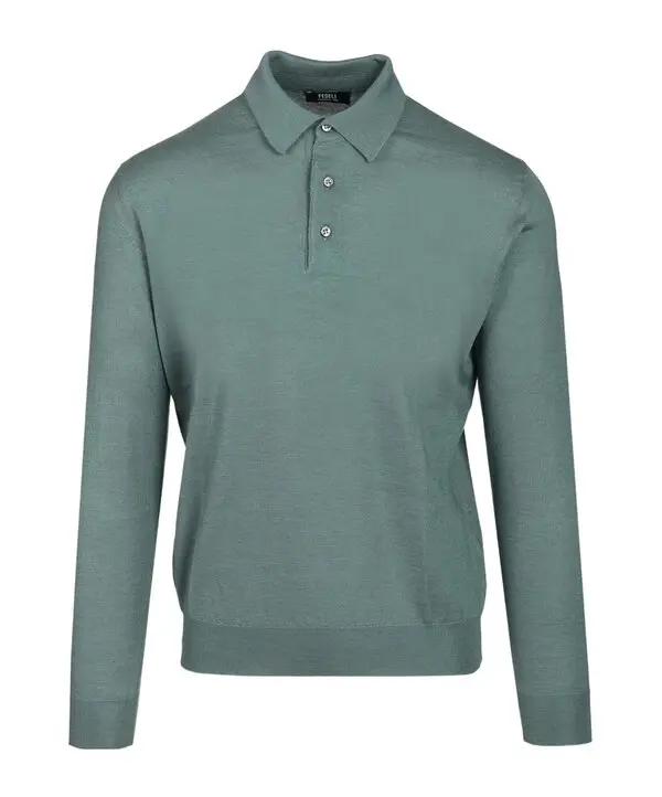 Fedeli Long-sleeved Sweater - Green