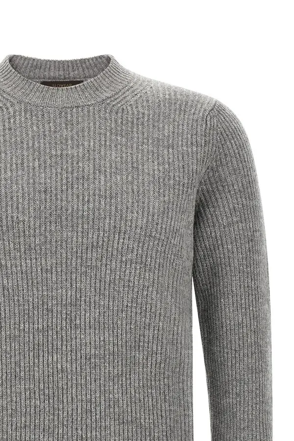 ZANONE Ribbed Crewneck Knitted Sweater