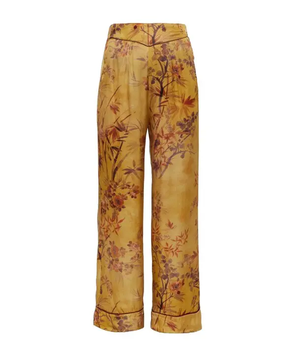 FORTE_FORTE Patterned Casual Pants - Yellow