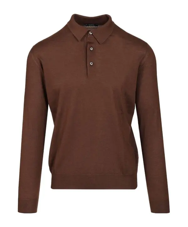Fedeli Long-sleeved Sweater - Brown