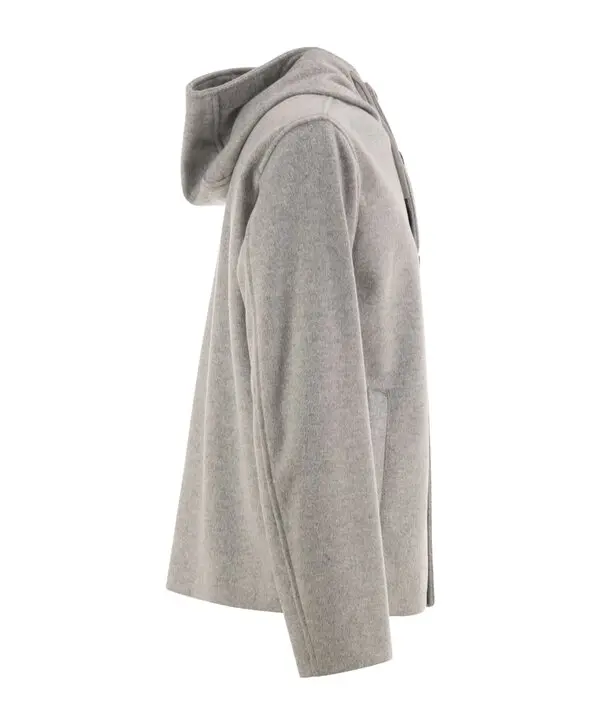 Herno Wool-effect Hooded Jacket