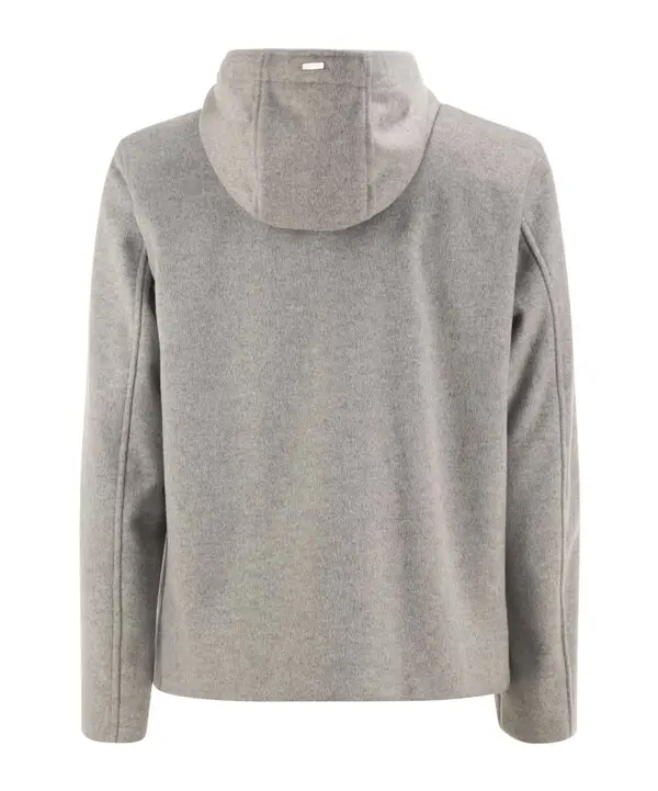 Herno Wool-effect Hooded Jacket