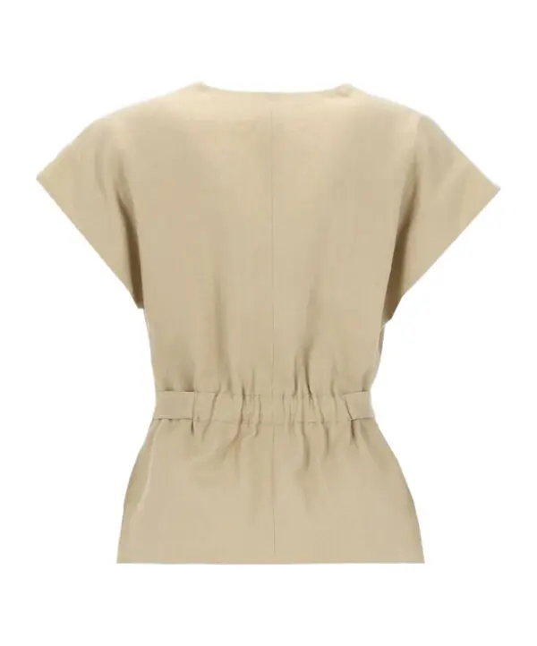 Paul Smith Belted Button-front Top