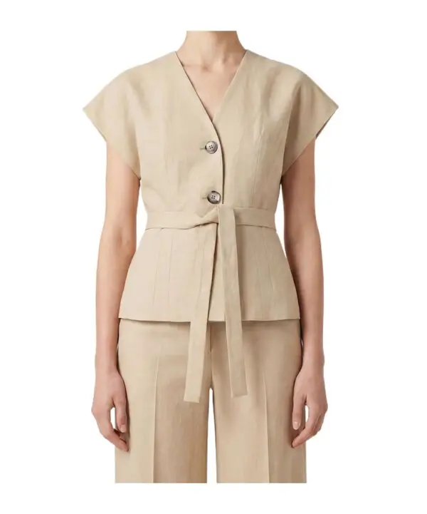 Paul Smith Belted Button-front Top