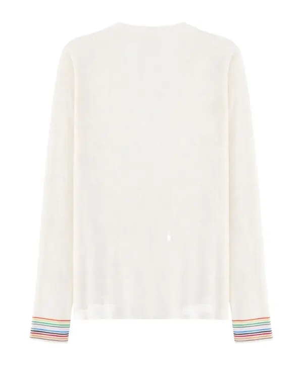 Paul Smith Henley Cuff-striped Knitted Sweater