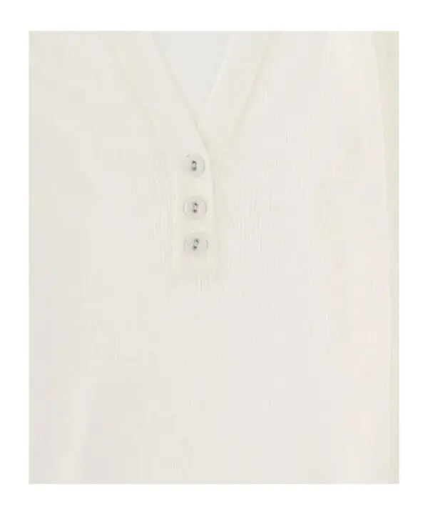 Paul Smith Henley Cuff-striped Knitted Sweater