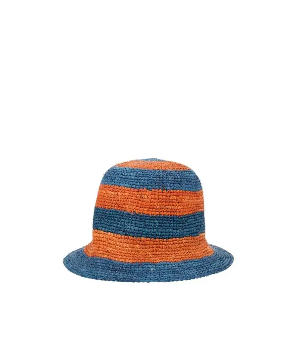 Paul Smith Striped Raffia Bucket Hat